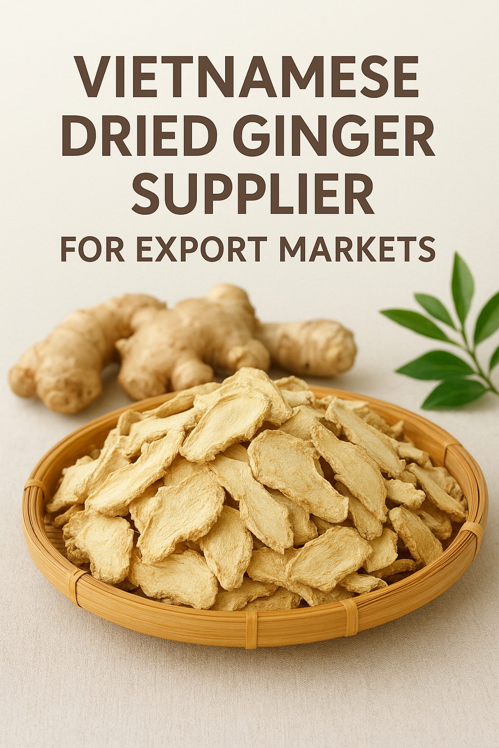 Vietnamese Dried Ginger Supplier for Export Markets
